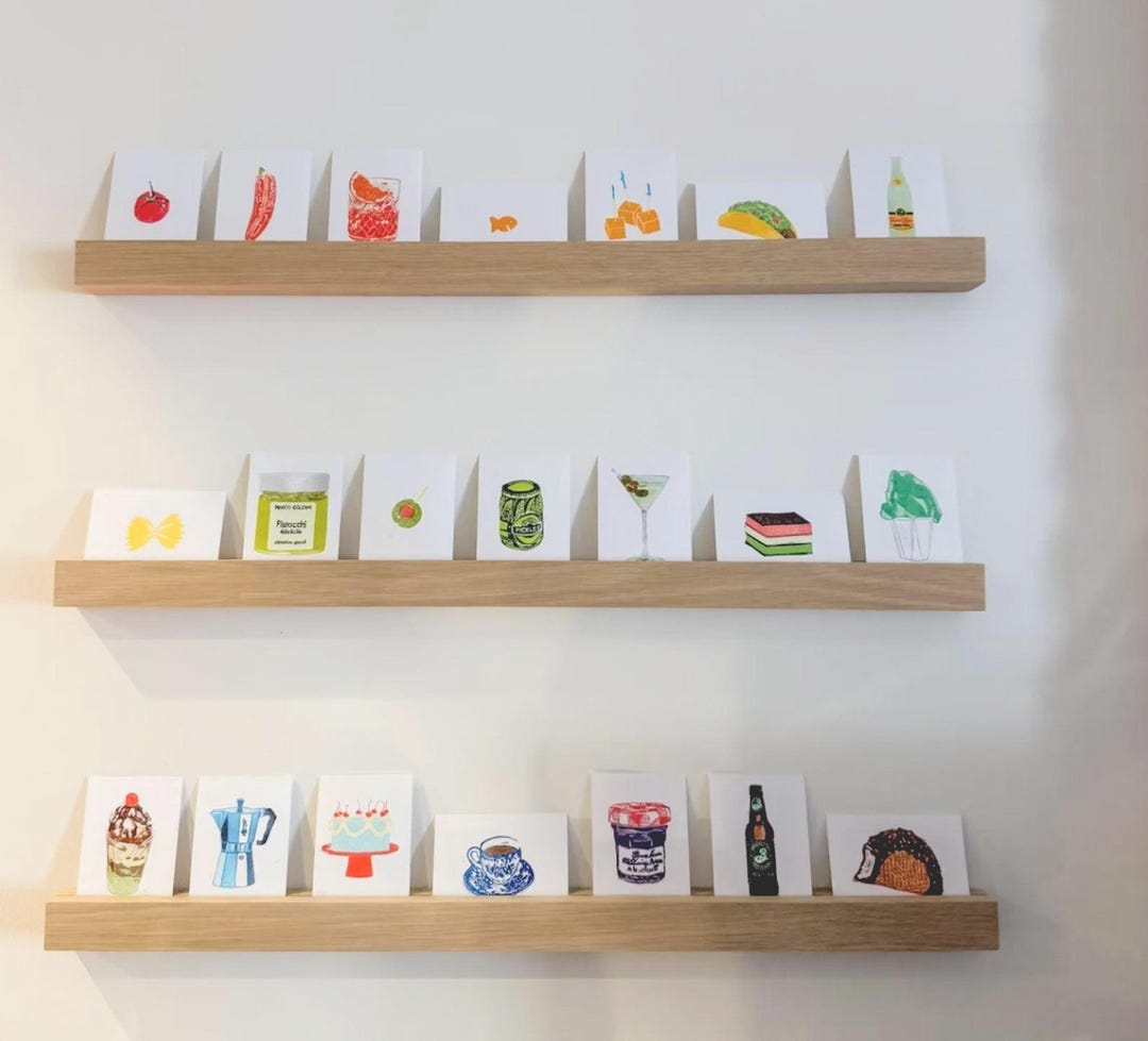 Wooden Picture Rail Shelf | Photo Rail Shelf | Solid Hardwood ...