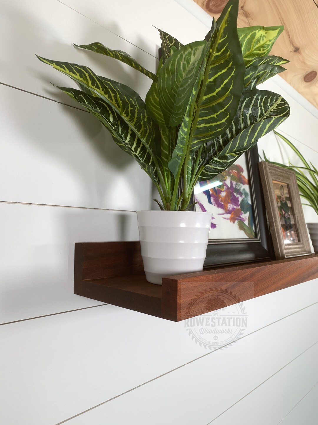 Extra-deep Floating Picture Ledge Wall Shelf, Floating Shelf, Handmade ...