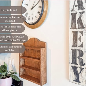 Lenox Spice Rack Shelf | Handmade Solid Wood Lenox Spice Rack Shelf ...