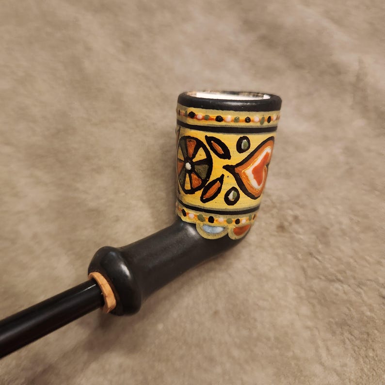 Vintage Hand Glazed French Clay Tobacco Pipe - Unsmoked (france) - Etsy
