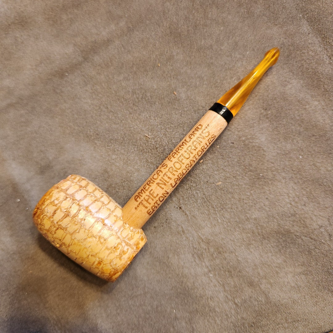 1970's Missouri Meerschaum Advertising Corn Cob Pipe eaton Lab Unsmoked - Etsy