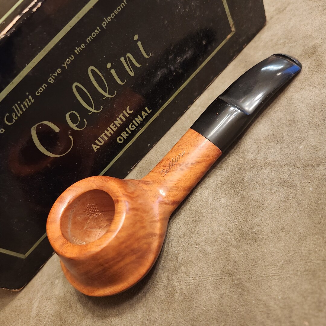 Cellini Squat Bowled Wide Shank Briar Tobacco Pipe - Unsmoked - Etsy