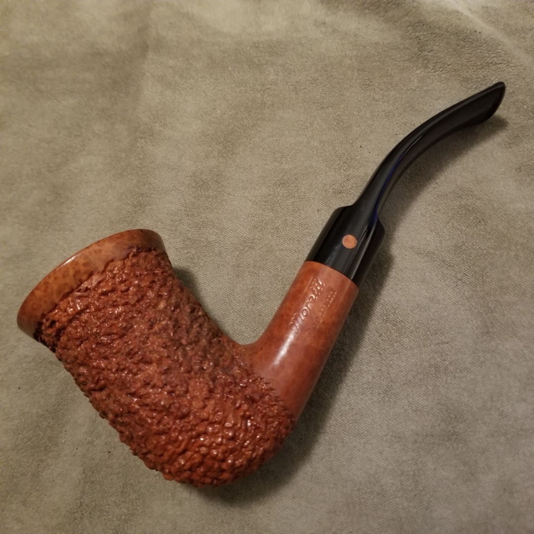 Moretti Recanati italy Rusticated Freehand Estate Pipe - Etsy
