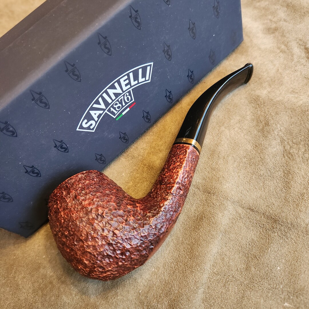 Savinelli Venere 677 Brown Blasted Briar Tobacco Pipe - Unsmoked - Etsy