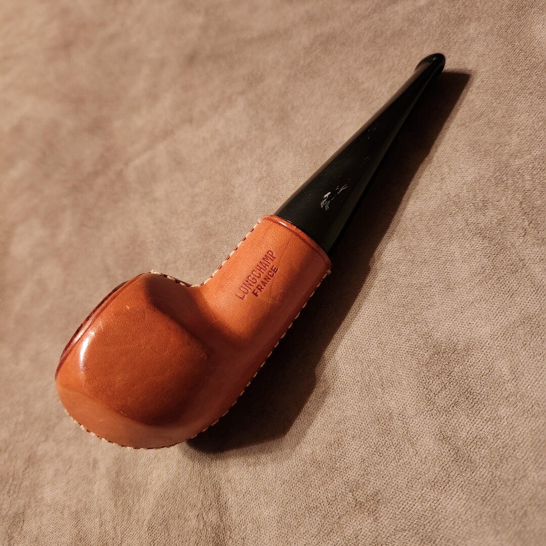 Longchamp Squat Panel Leather Over Briar Tobacco Pipe - Estate (france ...