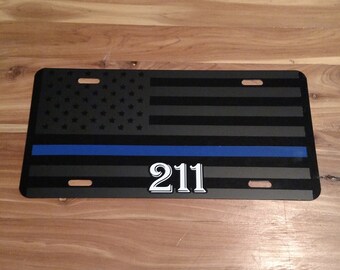 Blue License Plate | Etsy