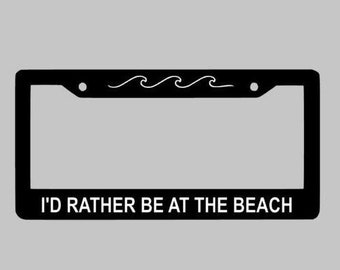Beach license plate | Etsy