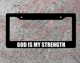 Jesus License Plate Frame | Etsy