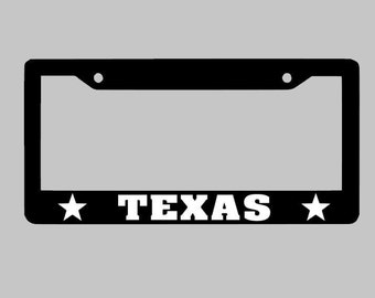 Texas License Plate Frame - Etsy