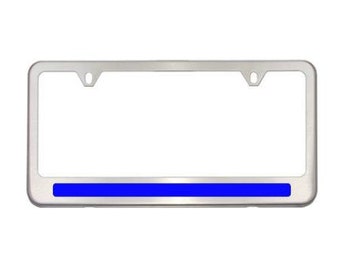 Thin blue line plate | Etsy