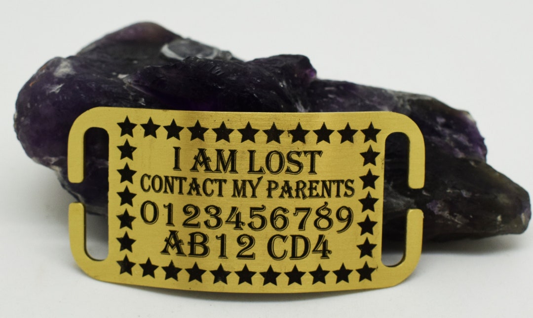 Gold Star Slide-on Pet ID Tag: Engraved Stainless Steel Collar - Etsy