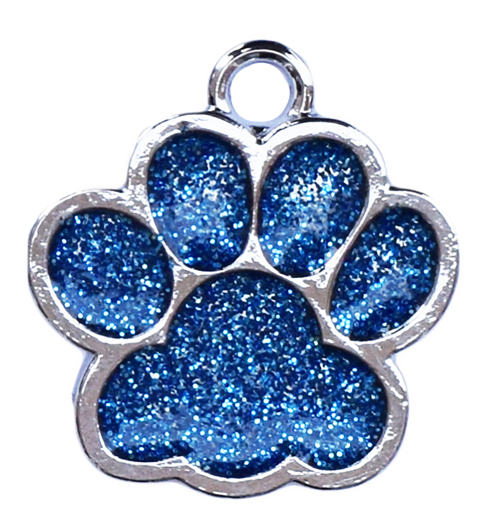 Stainless Metal Paw Shape Thick Engraved Metal Bone ID Name ...
