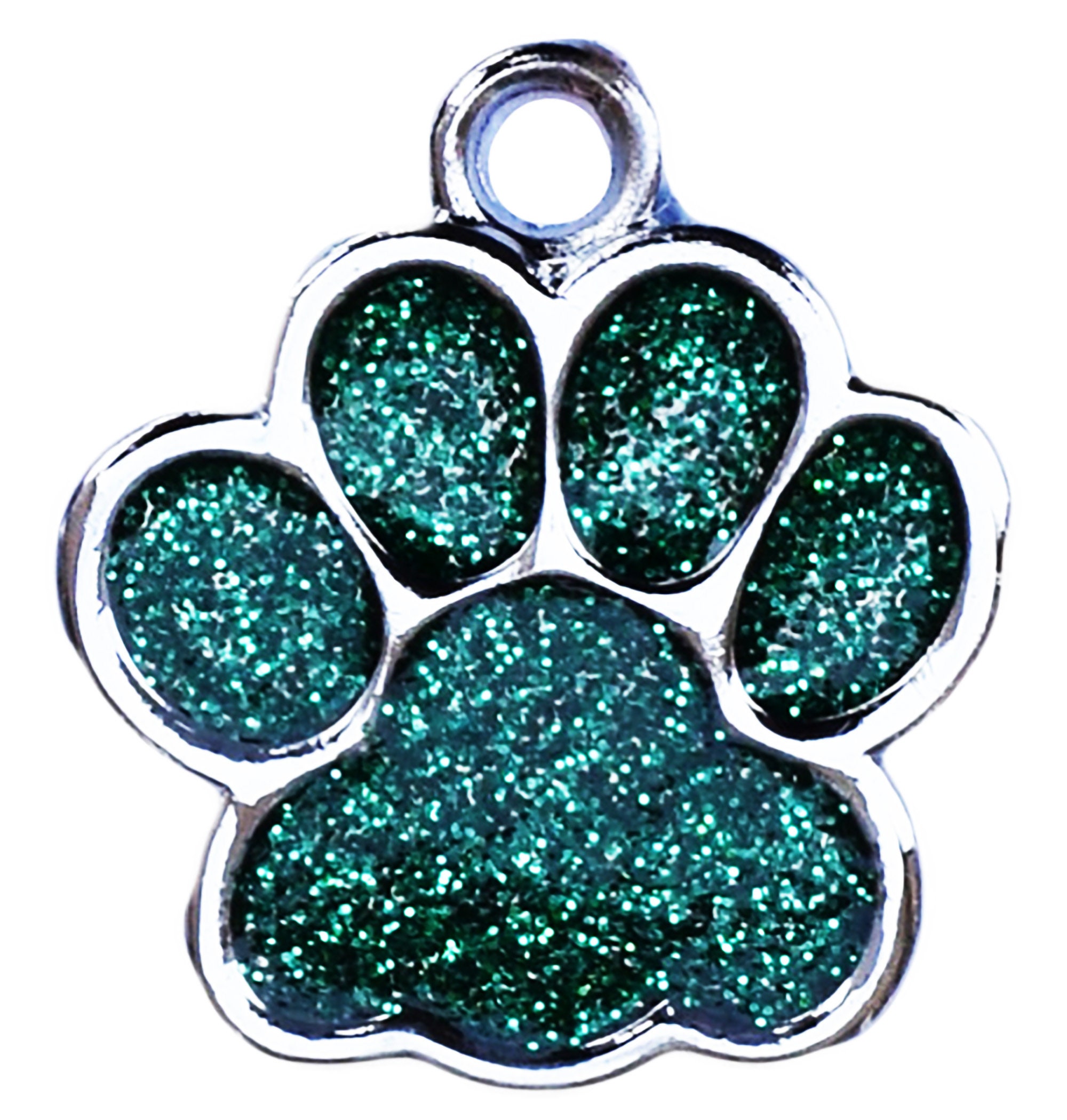 Stainless Metal Paw Shape Thick Engraved Metal Bone ID Name ...