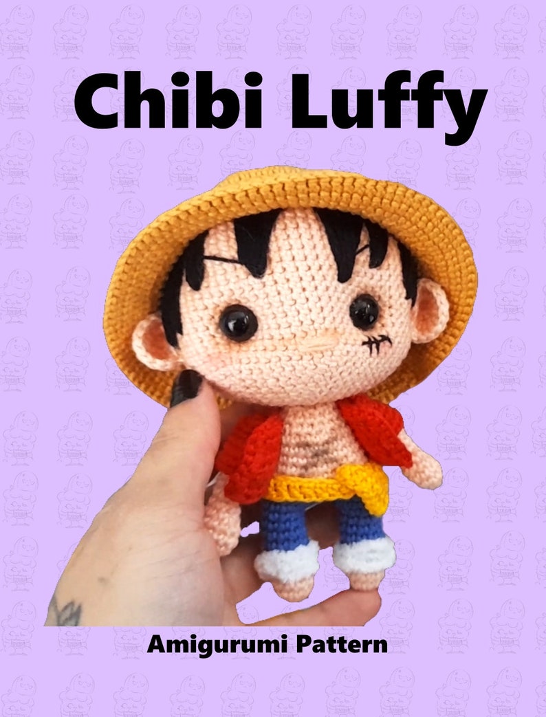 CHIBI LUFFY - Amigurumi Pattern - Etsy