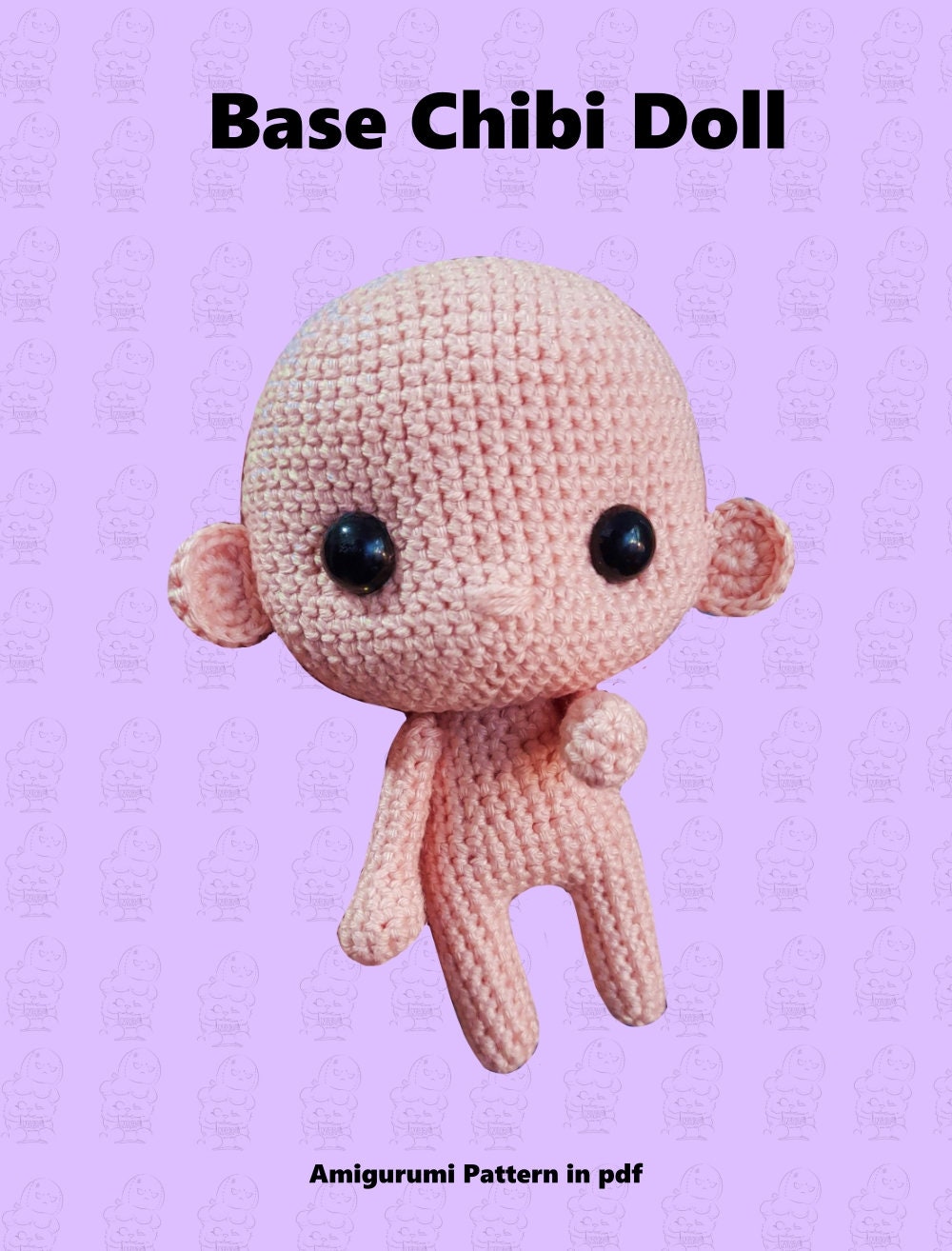 CHIBI DOLL BASE Amigurumi Pattern - Etsy