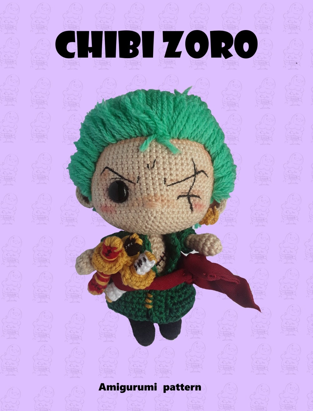 CHIBI ZORO - Amigurumi Pattern - Etsy