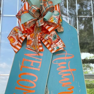 Welcome Autumn , Large Wooden Door Tag, Door Hanger, Farmhouse, Fall ...