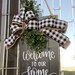 Welcome, Large Wooden Door Sign, Door Hanger, Farmhouse, Door Decor ...