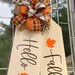 Hello Fall Large Wooden Door Tag Door Hanger Farmhouse - Etsy