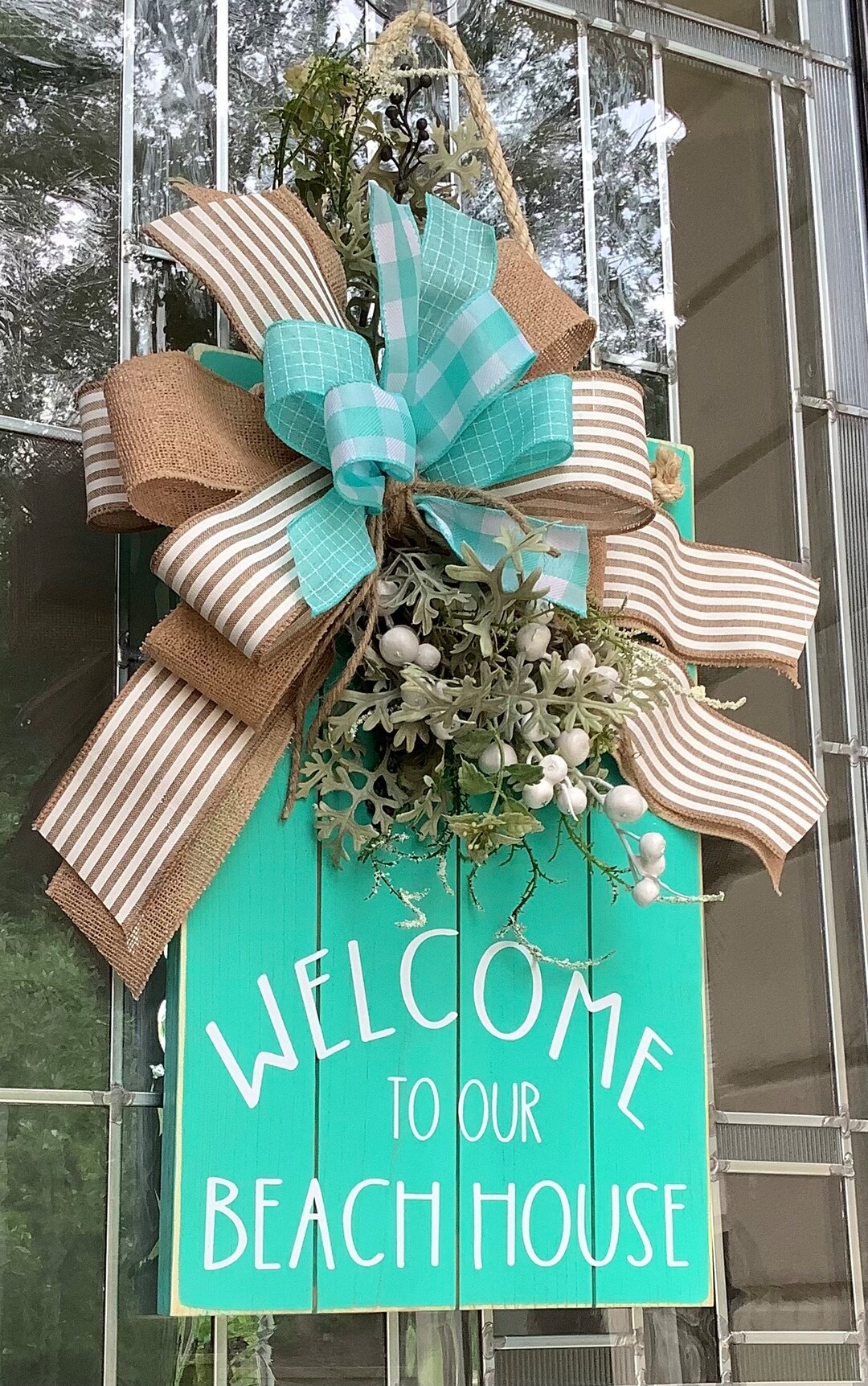 Front Door Decor / Beach House / Beach House Front Door Wreath ...