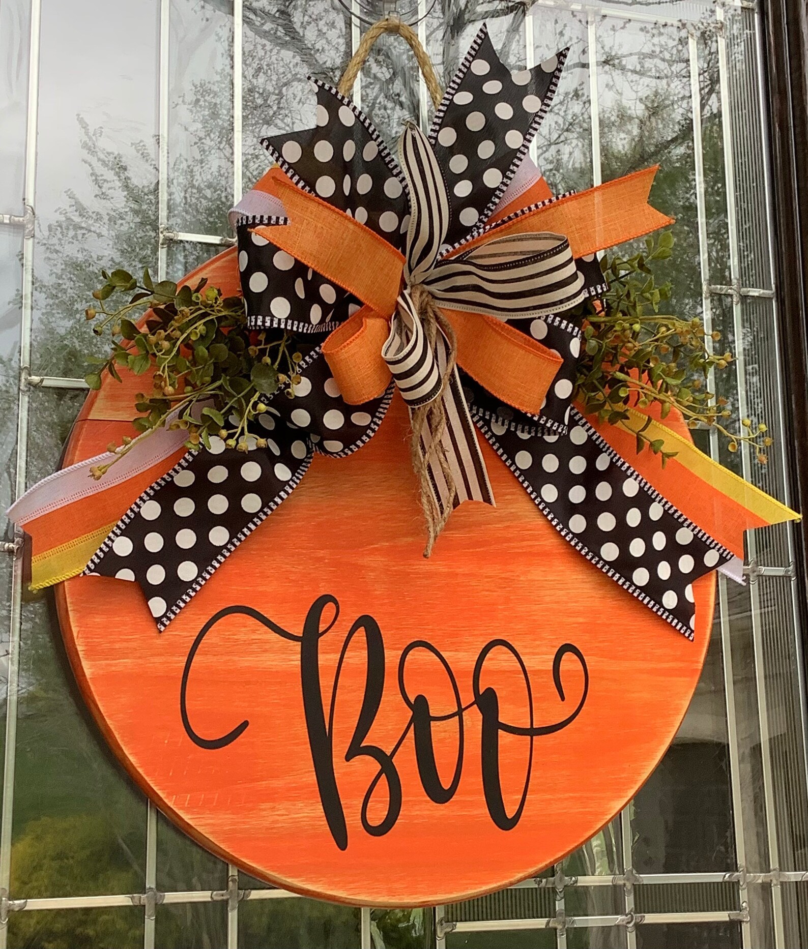 Front Door Decor Boo Wooden Wreath Door Hanger Home Decor - Etsy