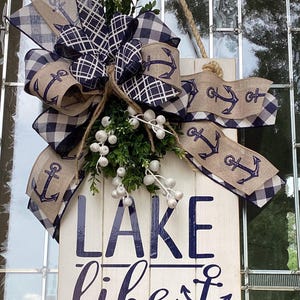 Front Door Decor / Lake House / Lake House Front Door Wreath / Lake ...
