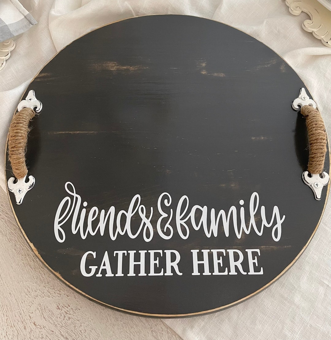 Lazysusan, Turntable, Friends and Family Gather Here Round Wooden ...