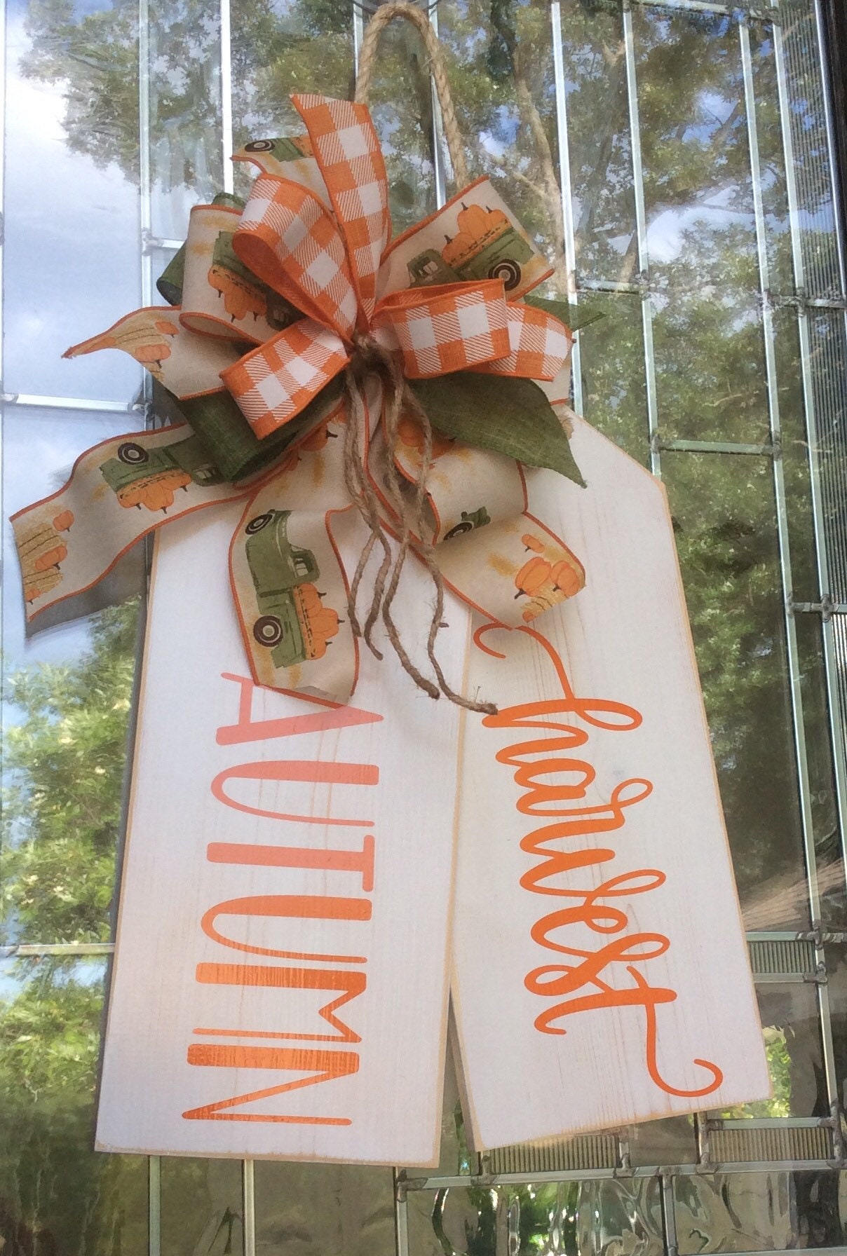 Autumn Harvest Large Wooden Door Tags Door Hanger | Etsy