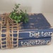 Farmhouse Book Stack farmhouse Wooden Decoration Better - Etsy