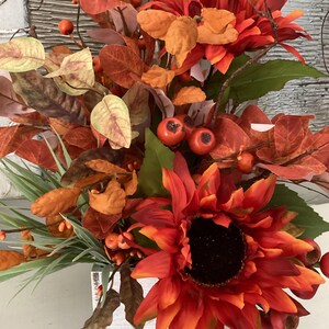 Fall Floral Arrangement, Fall Mix Centerpiece, Table Decor, Floral ...