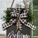 Welcome, Large Wooden Door Sign, Door Hanger, Farmhouse, Door Decor ...