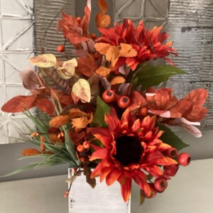 Fall Floral Arrangement, Fall Mix Centerpiece, Table Decor, Floral ...