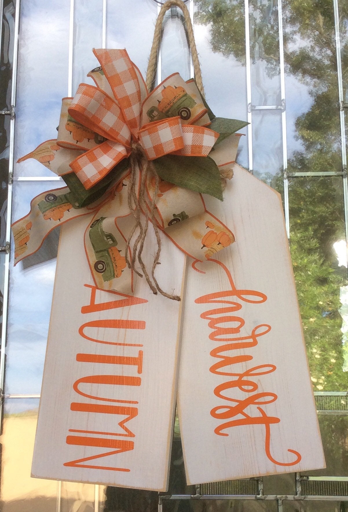 Autumn Harvest Large Wooden Door Tags Door Hanger | Etsy