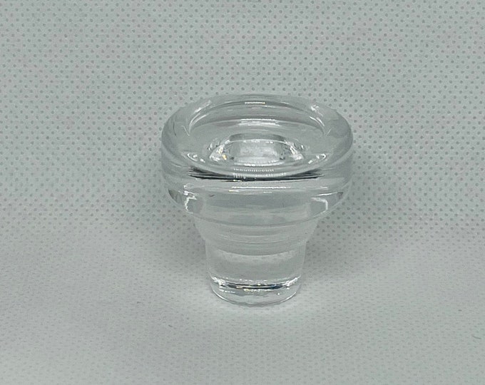 Round Crystal Clear Glass Potion Bottle With Cork Perfect Larping ...