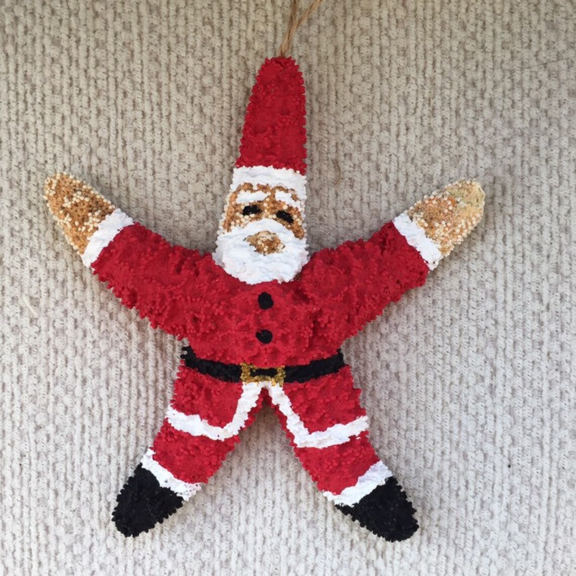 Large Santa Starfish Ornament Santa Clause Christmas | Etsy