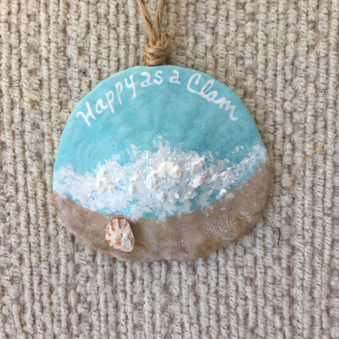 Sand Dollar happy as a Clam Sand Dollar Christmas Ornament - Etsy