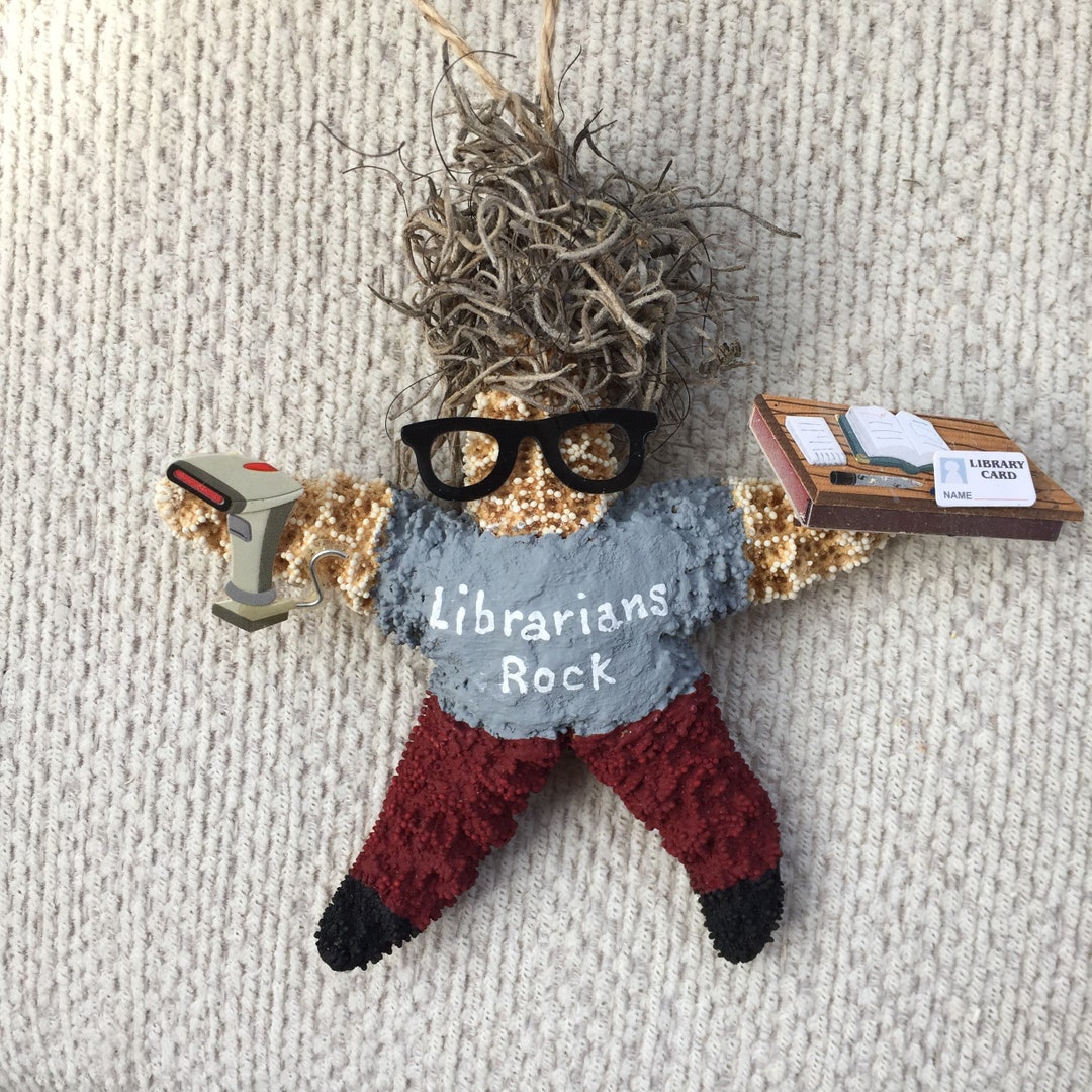 Librarian Ornament, Librarian Gift, Book Lover, Career Gifts, Christmas ...