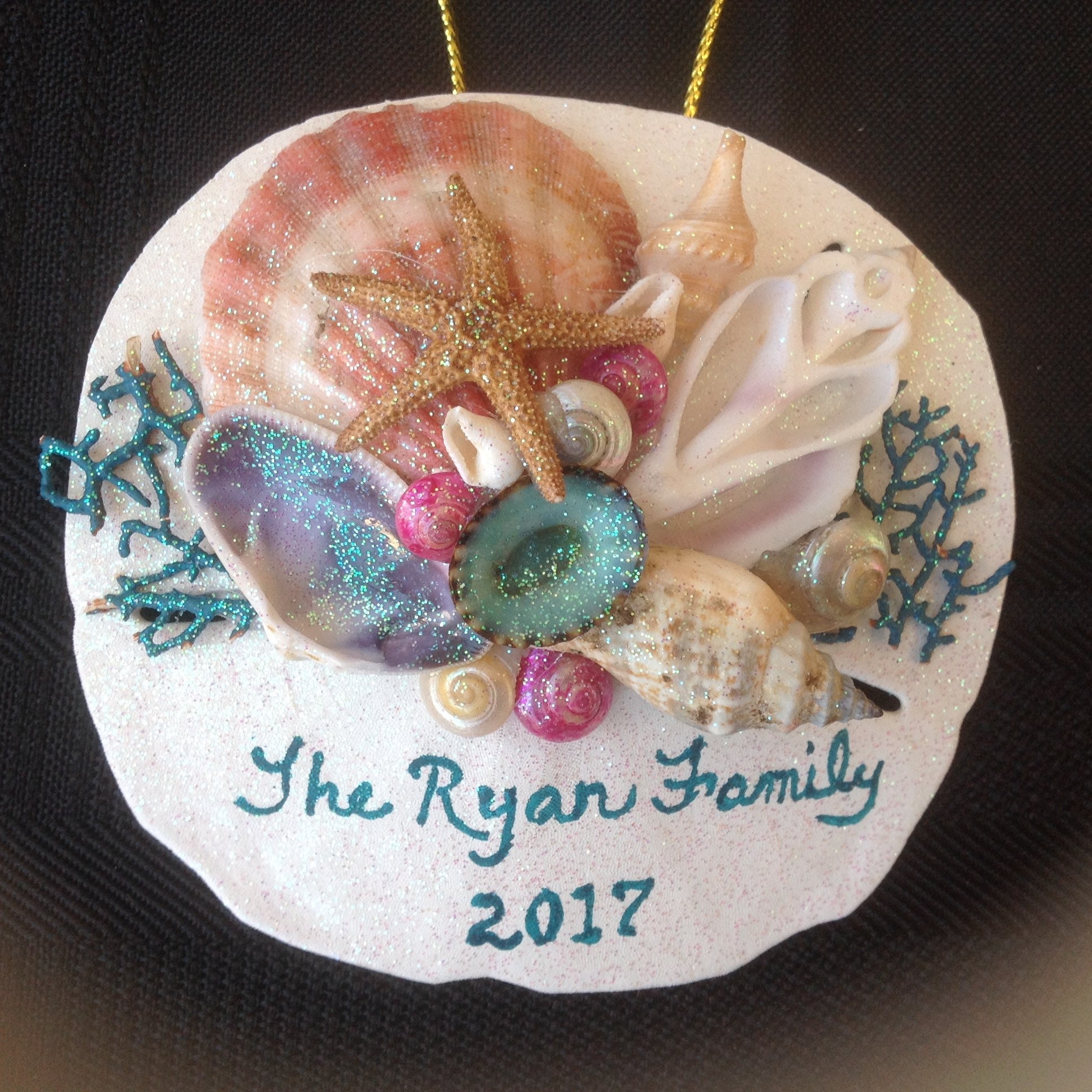 Personalized Hand Decorated Sand Dollar Seashell Art Beach | Etsy