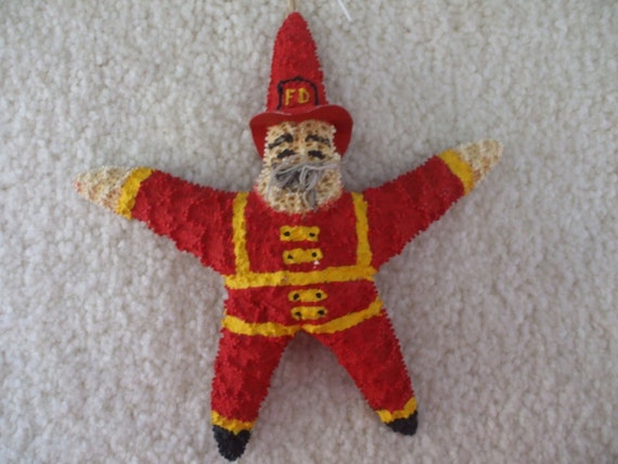 Fireman Starfish Ornaments Fire Fighter Gifts Men's - Etsy
