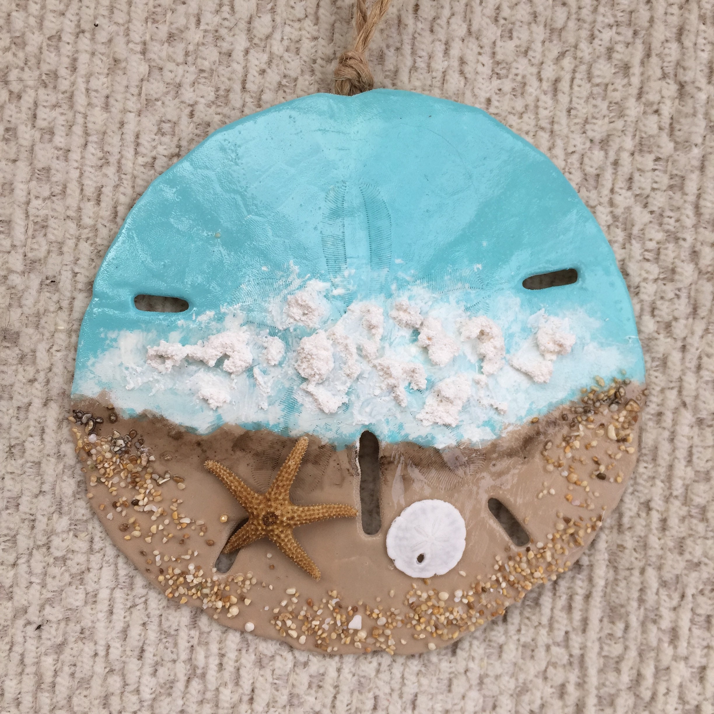 Ocean Wave Aqua Beach Ornament Beach Christmas Seaside - Etsy