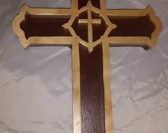 Wooden wall cross | Etsy