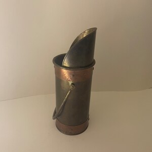 Brass & Copper MATCH HOLDER for Long Stick Matches, Fireplace, Office ...