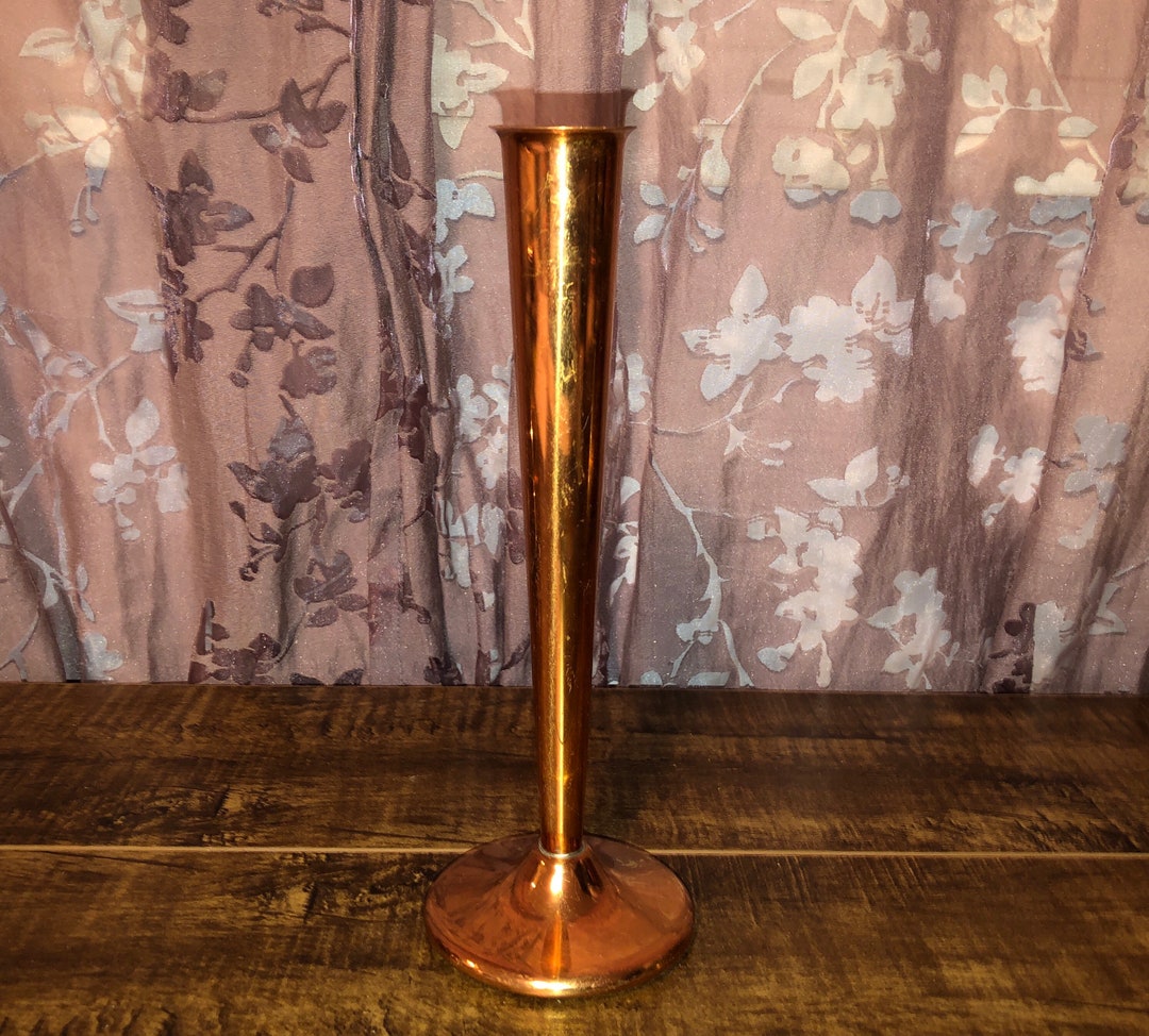 Tall Copper Vase, BOHO, Contemporary, Vintage - Etsy