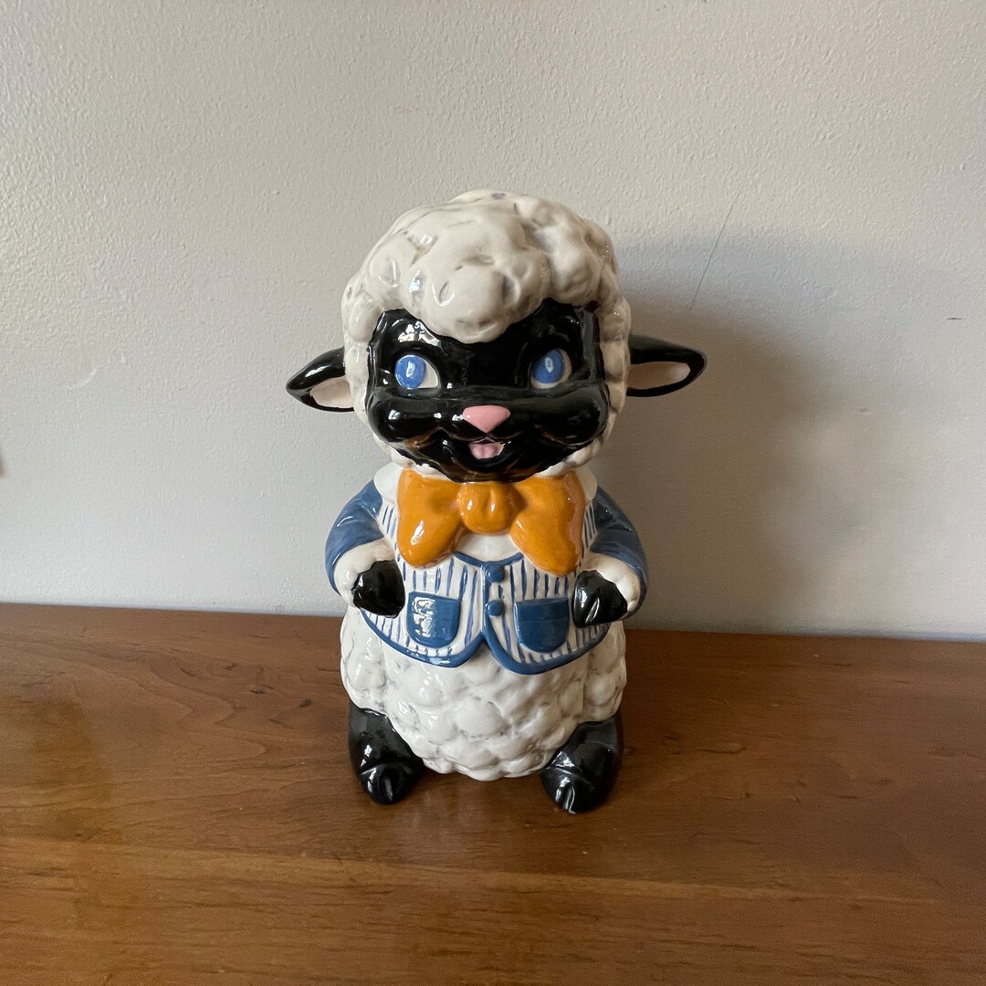 Ceramic Lamb Bank, Piggy Bank, Sheep, Farm Animal, Nursery Decor ...