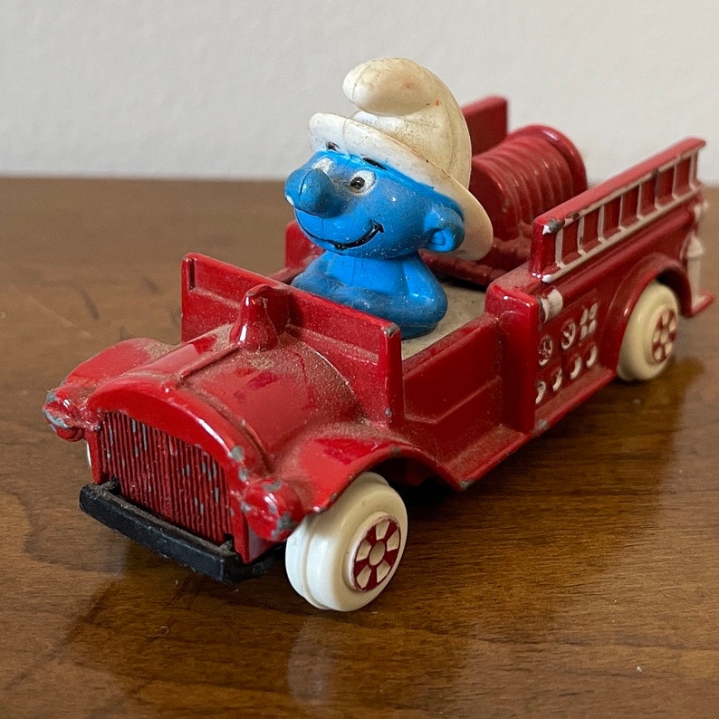Smurf Diecast Car Aero-smurf Airplane Aviator Papa Smurf - Etsy