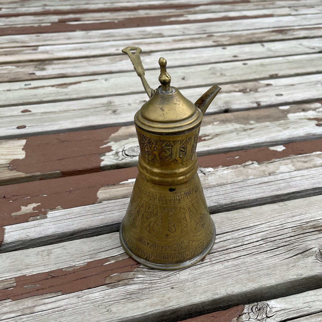 Brass Coffee Ibrik, Albanian, Turkish, Coffee, Tea, Oriental Decor ...