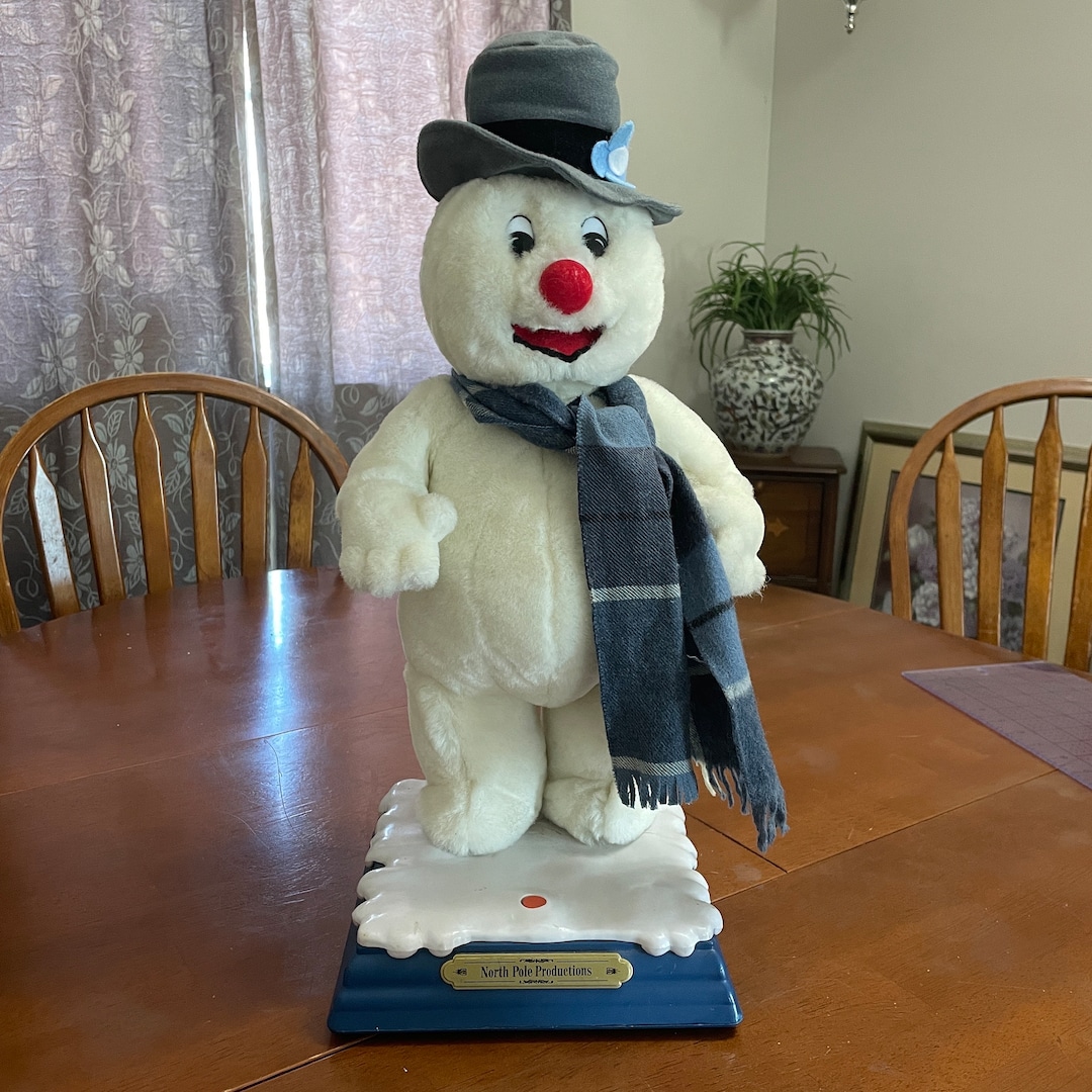 Gemmy Animated North Pole Production Musical Snowman, Vintage 1990s ...
