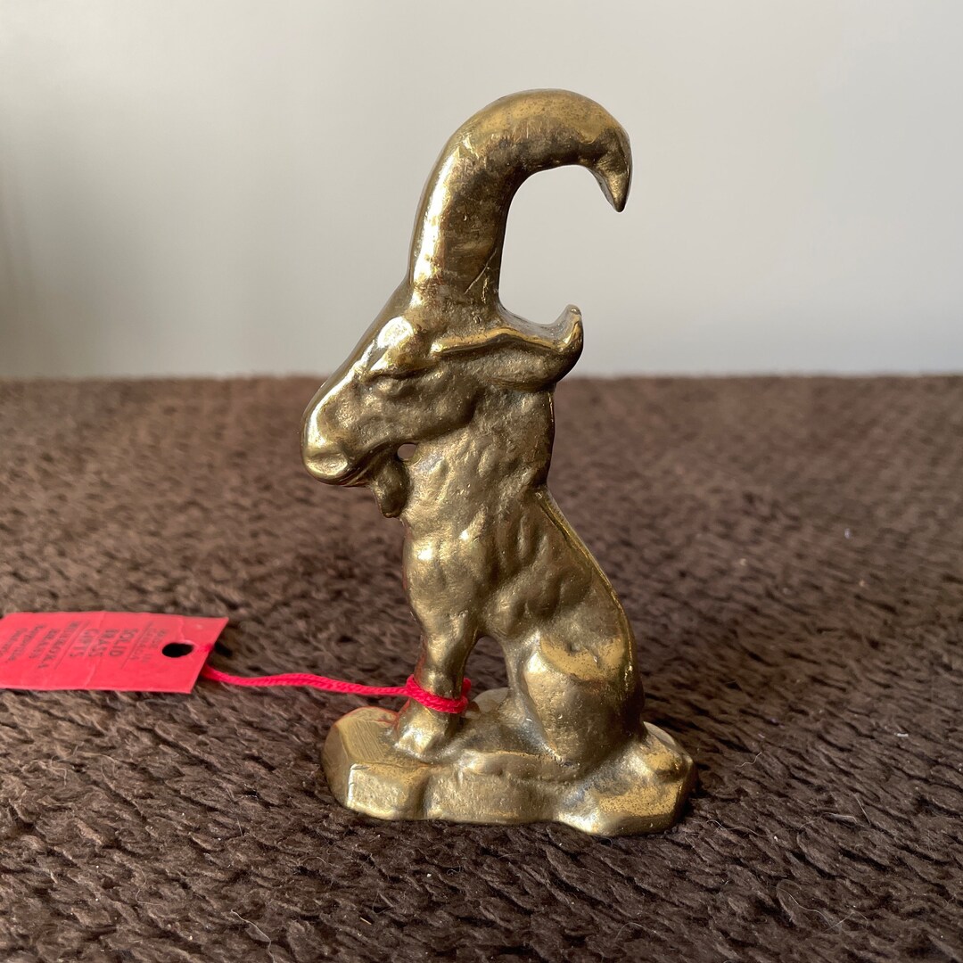 Solid Brass Goat, Alpine Goat, Mountain Goat, Horn, Scurs, Mammal ...