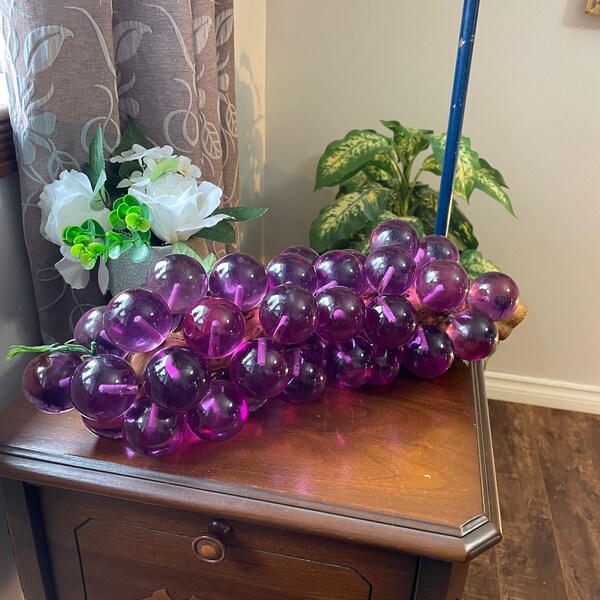 Lucite Grapes - Etsy