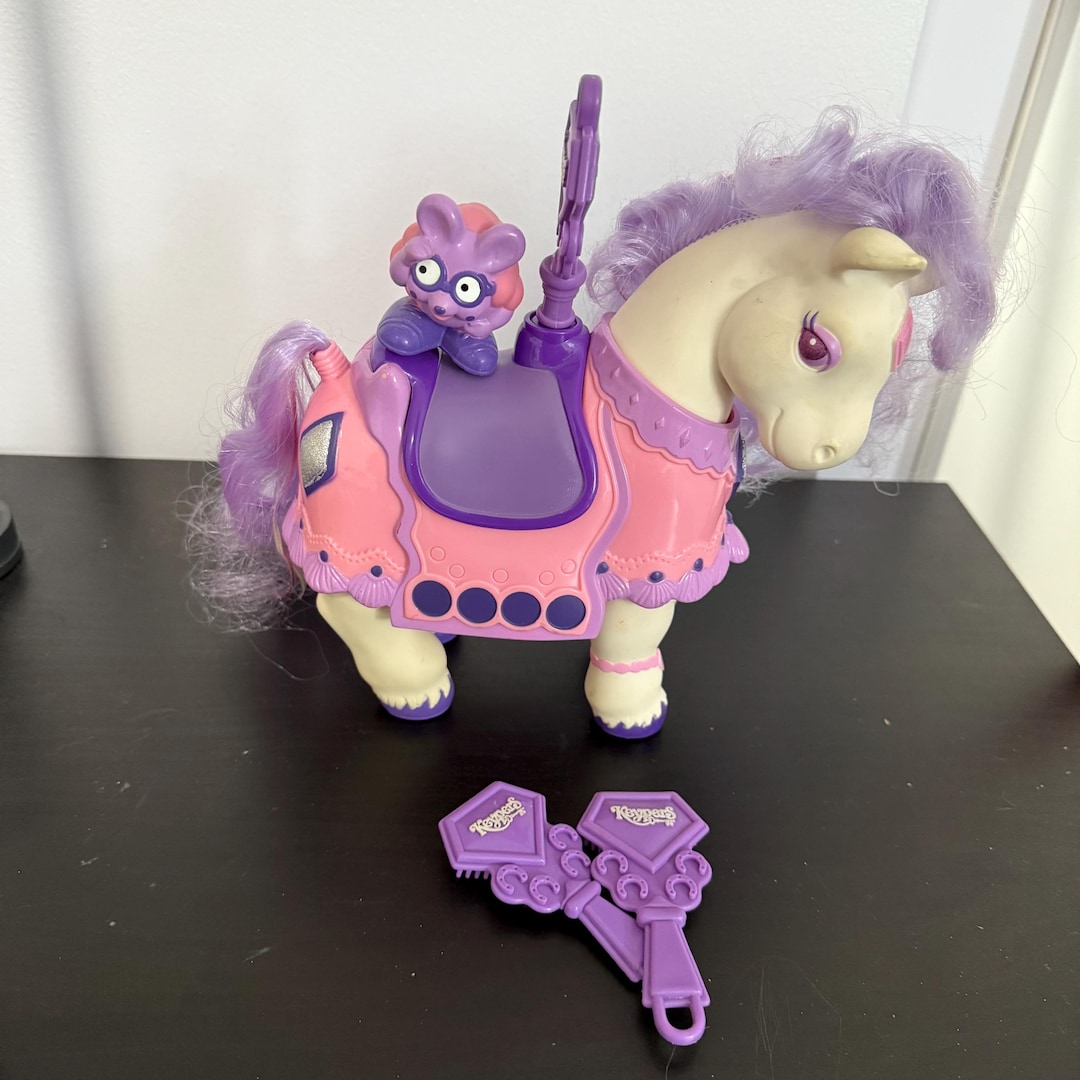 TONKA TOYS, KEYPERS Diamond Horse, Pink, Purple and White Pony, Keypers ...